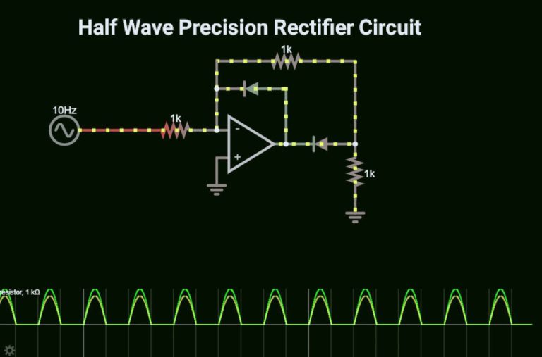 Precision Rectifier Circuit using OPAMP working and applications