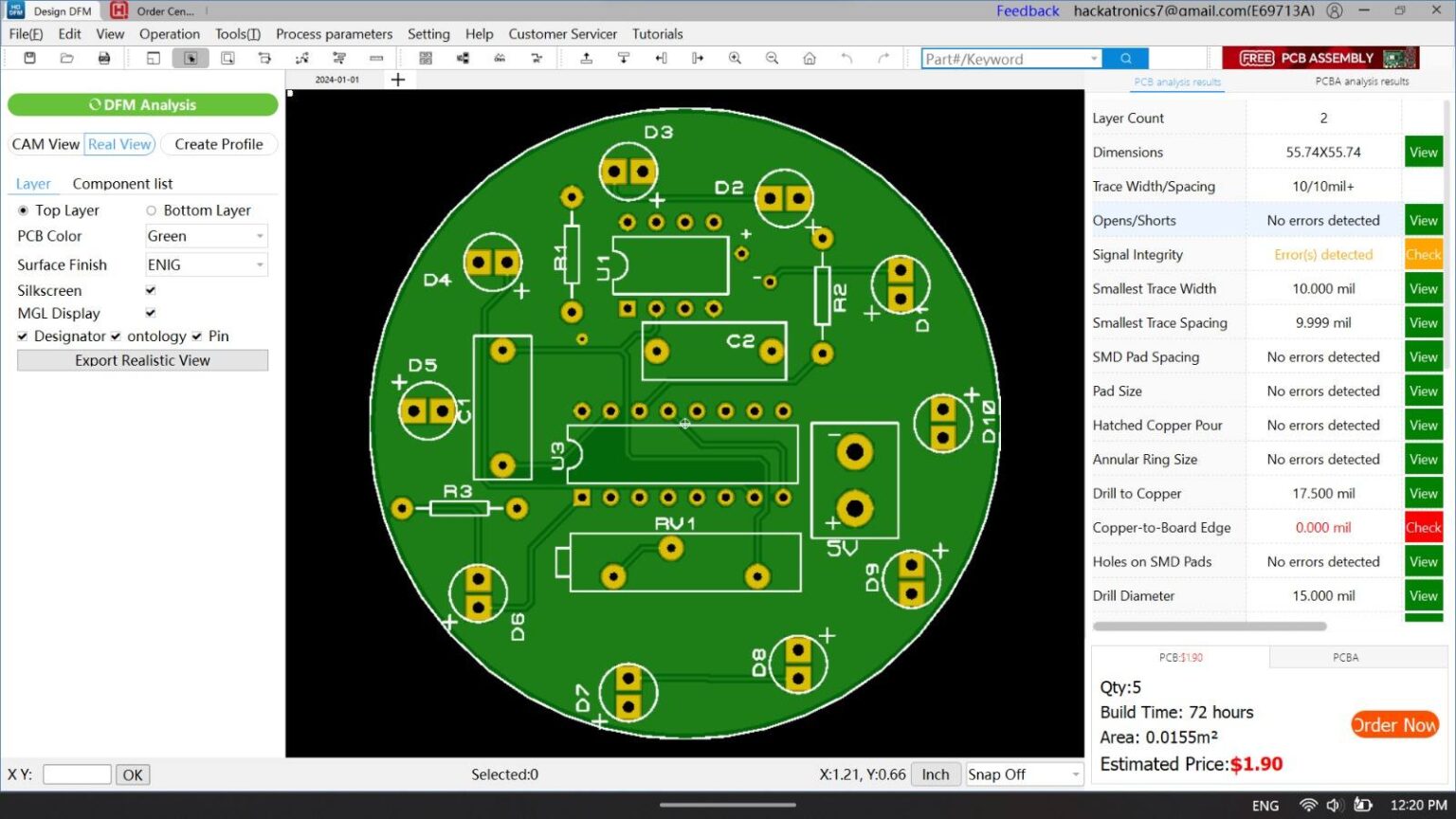 Online Gerber File Viewer and PCB DFM Tool HQDFM - NextPCB